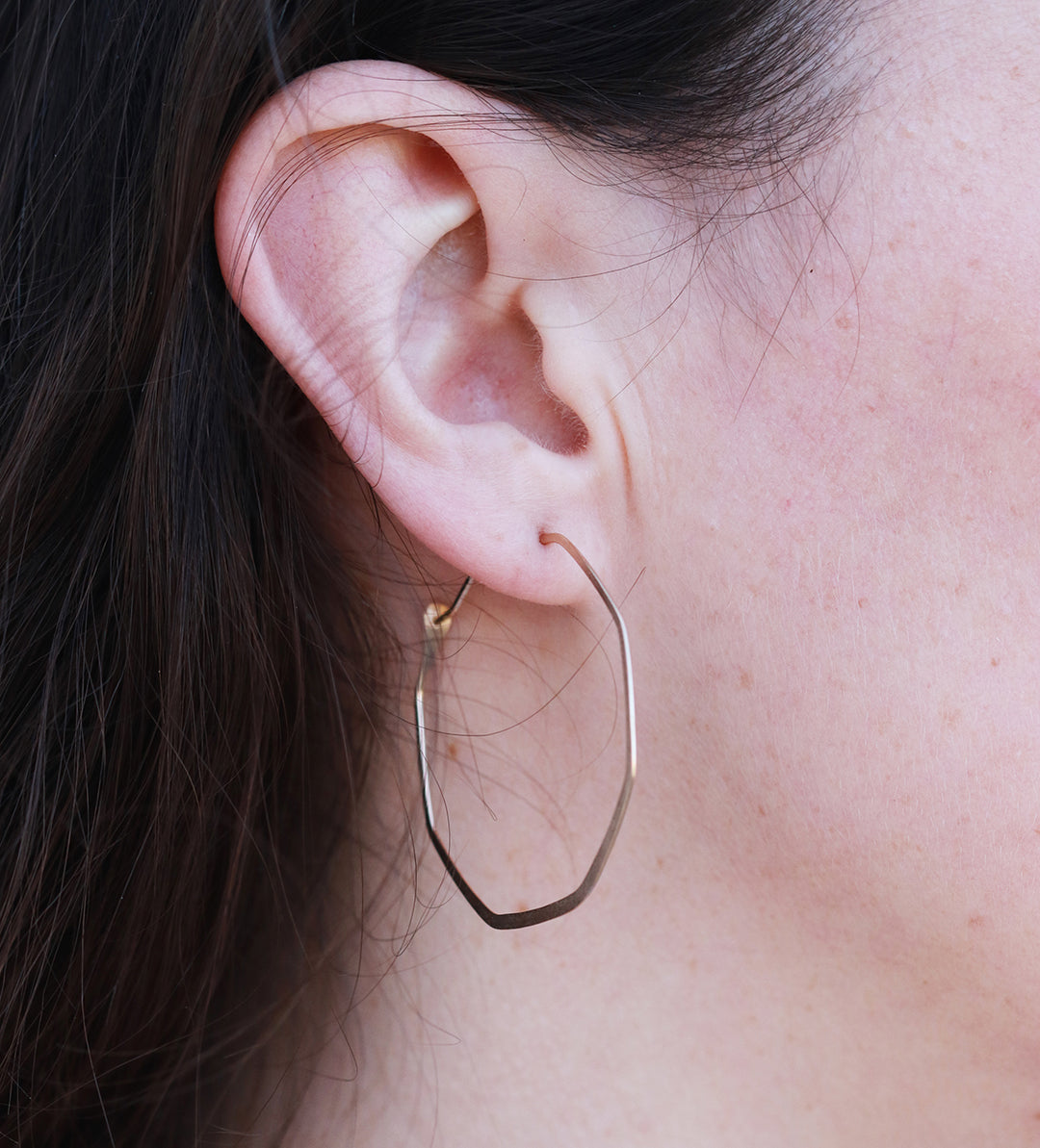 1.5 Inch Octagon Hoop Earrings – Melissa Joy Manning Inc.